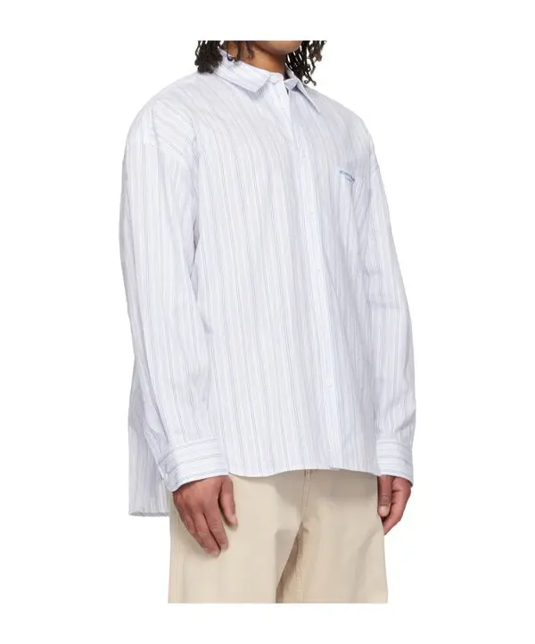 WOOYOUNGMI Long-sleeved Striped Shirt