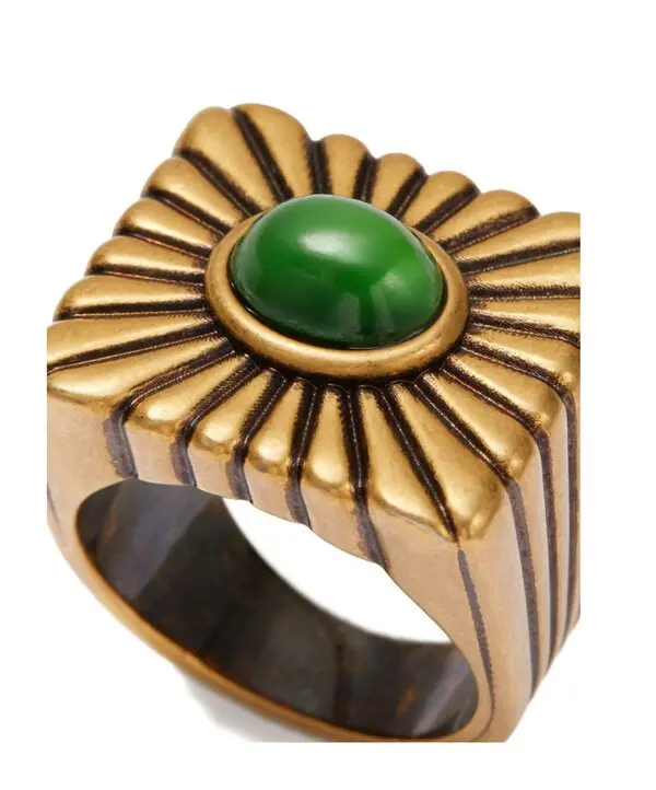 Versace Sunburst Cabochon Ring
