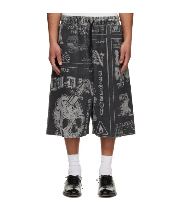 LU'U DAN Printed Graphic Shorts