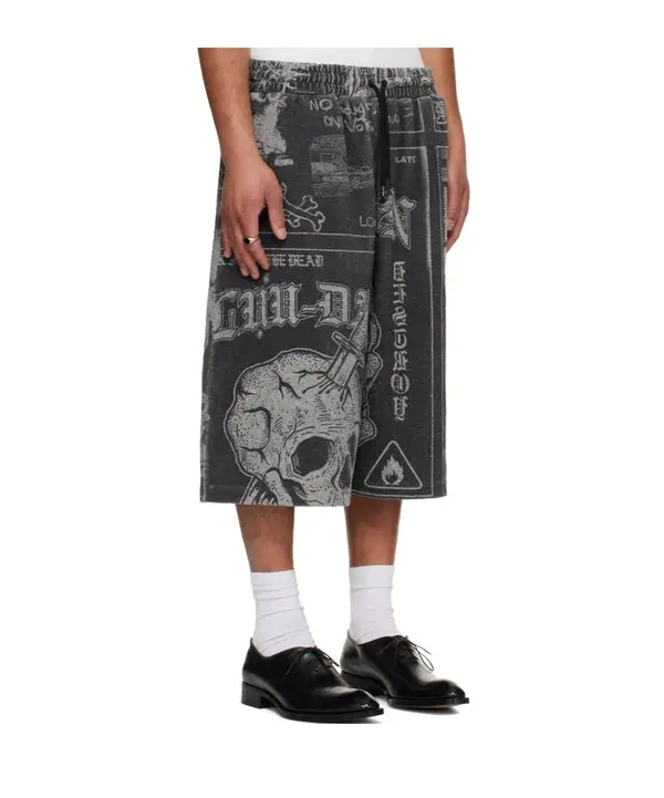 LU'U DAN Printed Graphic Shorts