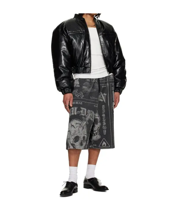 LU'U DAN Printed Graphic Shorts