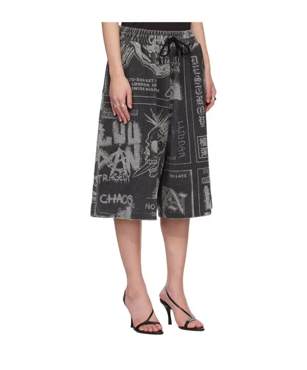 LU'U DAN Printed Graphic Shorts