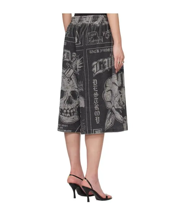 LU'U DAN Printed Graphic Shorts