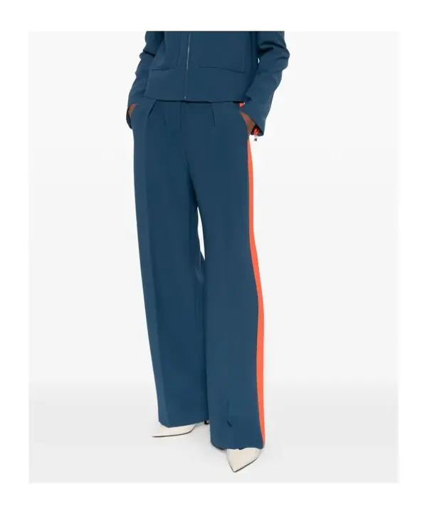Patrizia Pepe Side Stripe Wide Leg Trousers