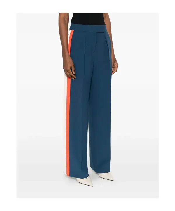 Patrizia Pepe Side Stripe Wide Leg Trousers
