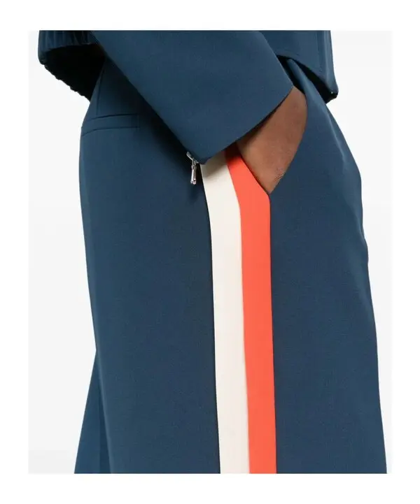 Patrizia Pepe Side Stripe Wide Leg Trousers