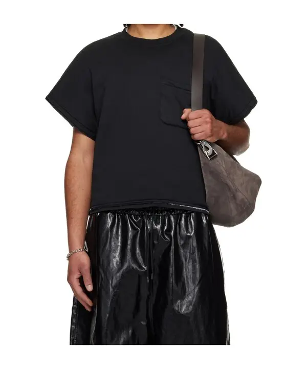 LU'U DAN Crew Neck Short-sleeved T-shirt