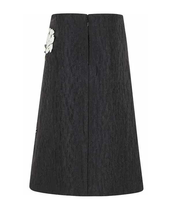 Simkhai Floral Midi Skirt