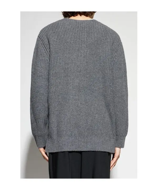 LISA YANG Leander Ribbed Button Cardigan - Graphite