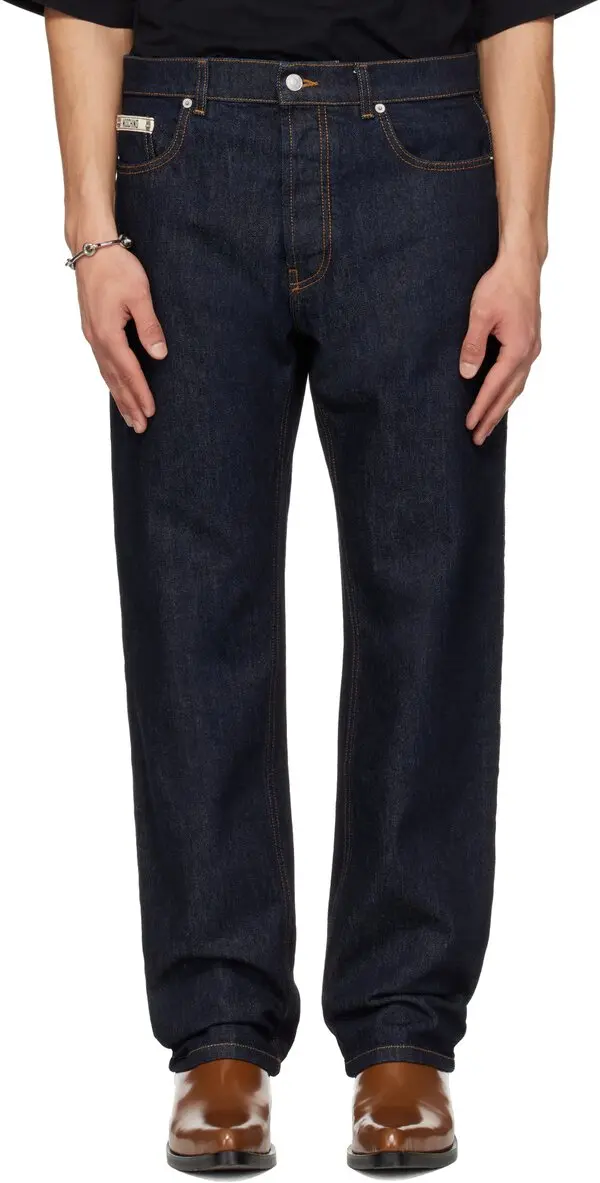Moschino Belt Loop Jeans - Black