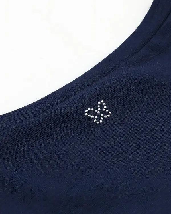 Max Mara Round Neck Short Sleeve T-shirt - Blue