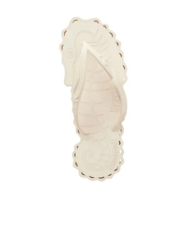 Zimmermann Seafoam Rubber Thong Sandals - Nude
