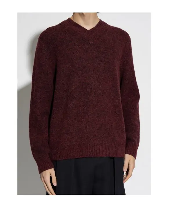 SAMSOE SAMSOE Safloyd V-neck Knitted Sweater - Black