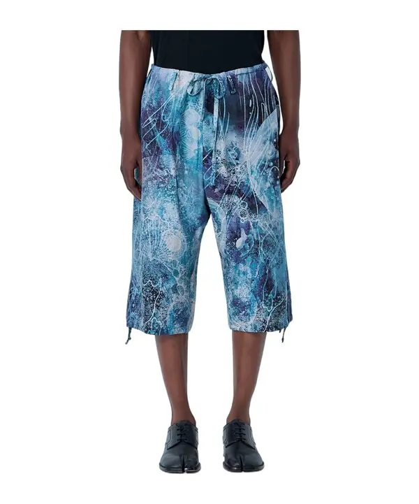 Yohji Yamamoto Printed Drawstring Pants