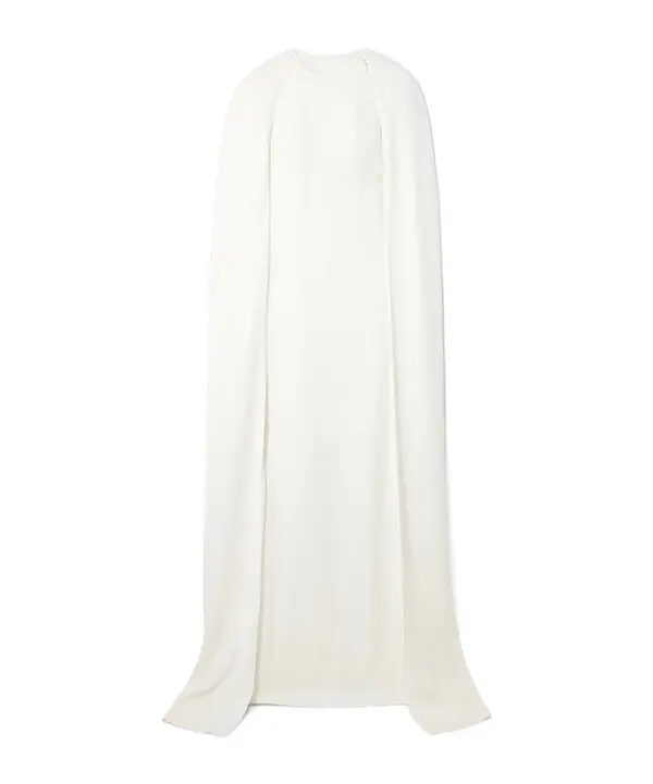 Stella McCartney Cape Effect Stretch-cady Gown
