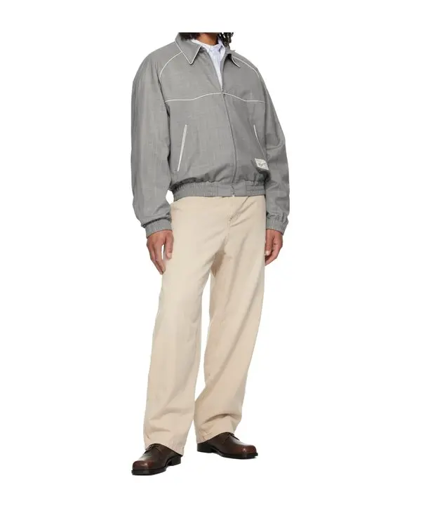 WOOYOUNGMI Wool Blend Twill Casual Jacket