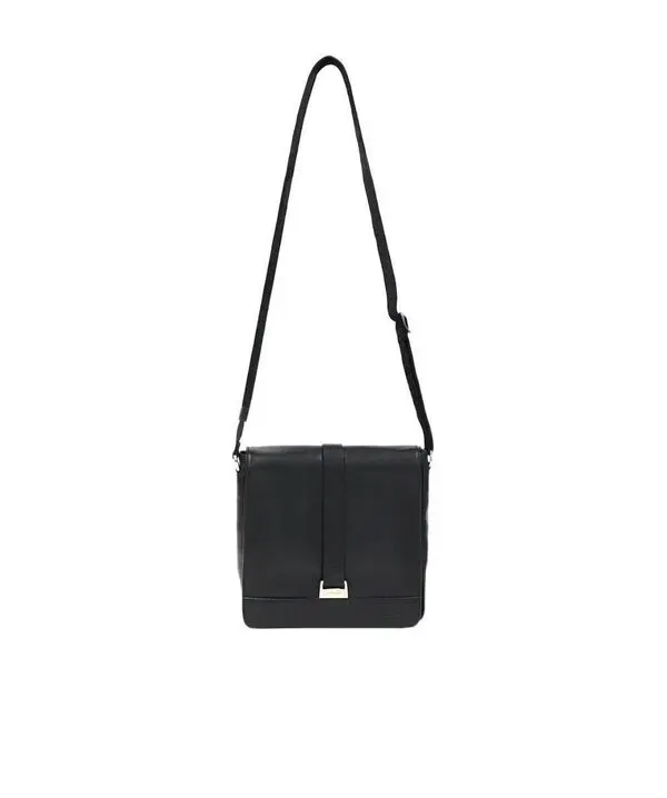 FERRAGAMO Logo Detail Crossbody Bag - Black