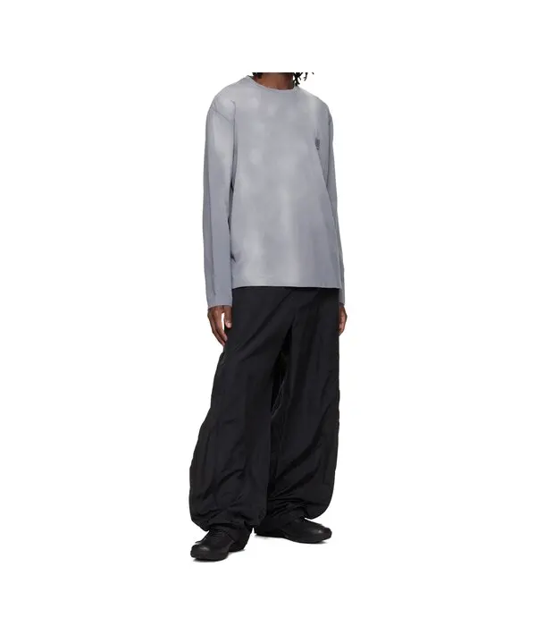 WOOYOUNGMI Long-sleeved Dyed Logo T-shirt