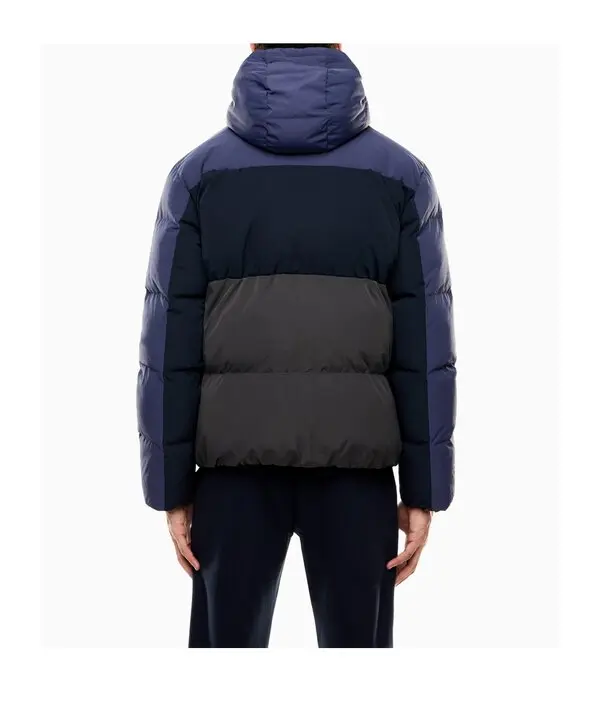 EA7 Color Block Zip Up Hooded Jacket