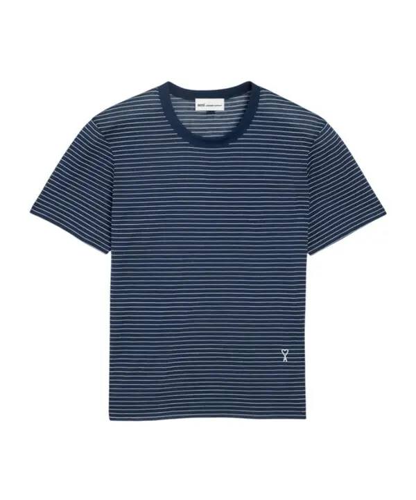 Ami De Coeur Striped T-shirt - Ink/white
