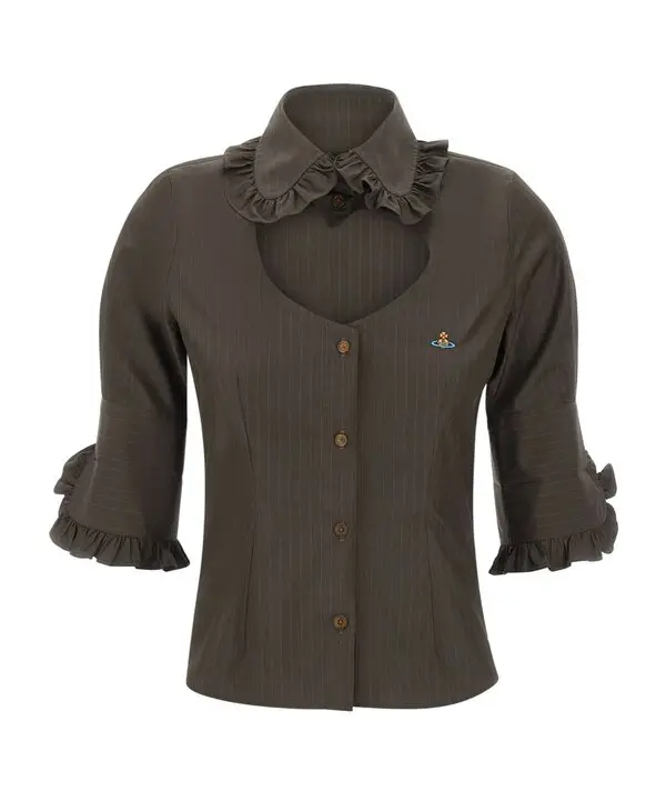 VIVIENNE WESTWOOD Ruffle Detail Button-up Shirt