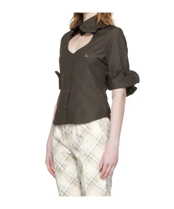 VIVIENNE WESTWOOD Ruffle Detail Button-up Shirt