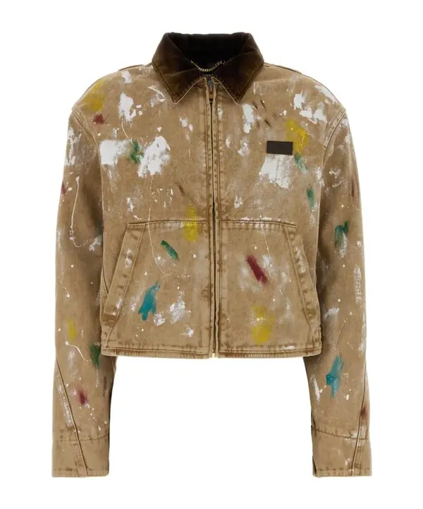 Moschino Paint Splatter Zip Jacket