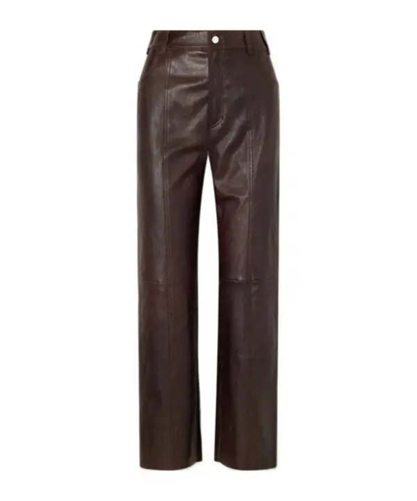 Stouls Straight-leg Cropped Leather Pants