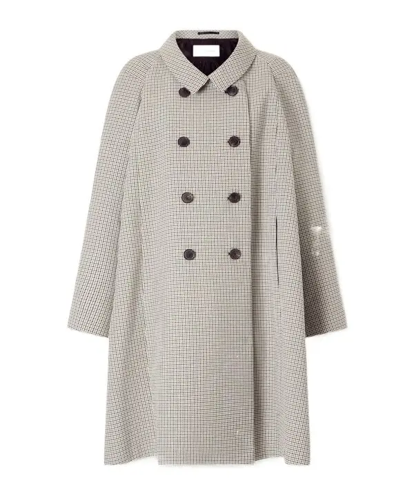 Dries Van Noten Double-breasted Checked Woven Coat - No