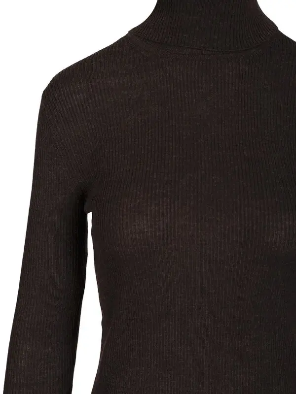 P.a.r.o.s.h High Neck Ribbed Knit Jumper