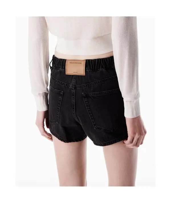 Alexander Wang Marathon Crystal-trim Shorts - Black