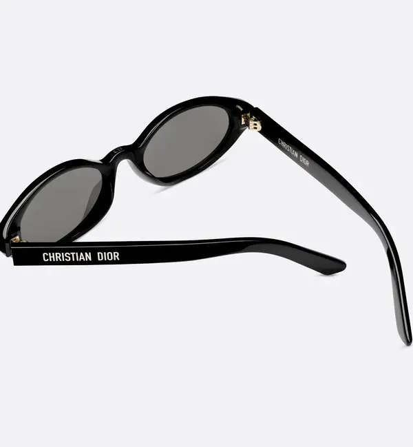 Dior Oval Full Frame Sunglasses With Star Embellishments