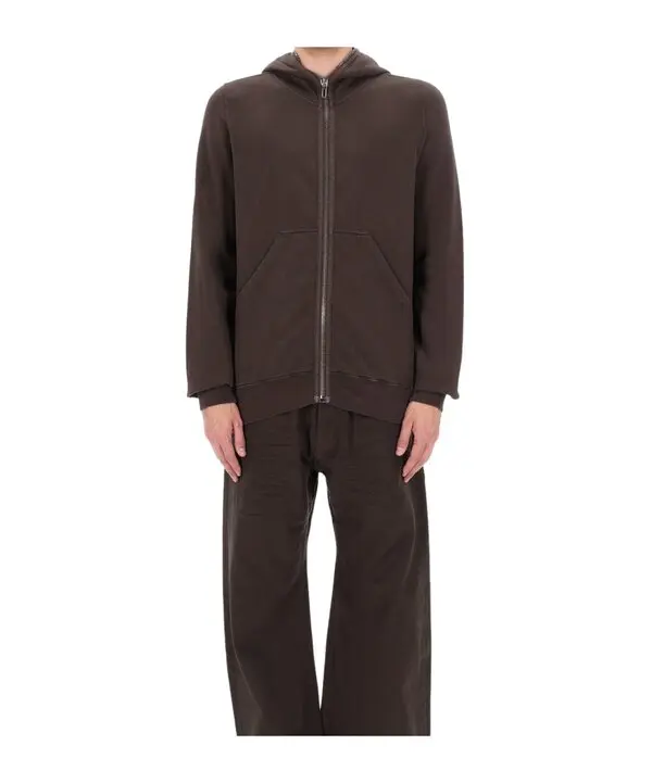 Rick Owens Zipped Hoodie - Black