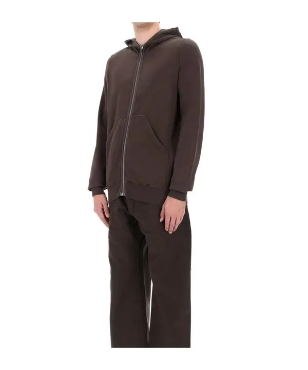 Rick Owens Zipped Hoodie - Black