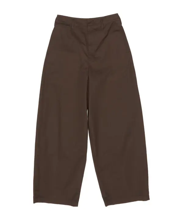 LEMAIRE Wide Leg Chino Trousers - Green