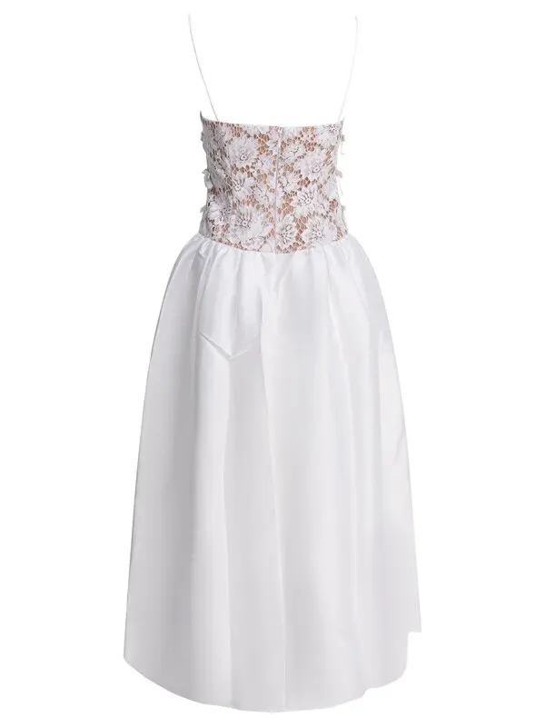 SELF-PORTRAIT Lace-detail Midi Dress