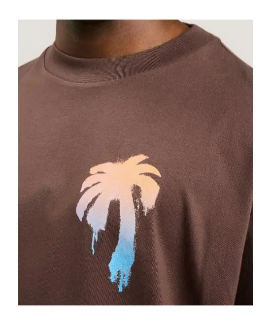 Palm Angels I Love Pa Oversize T-shirt - Brown