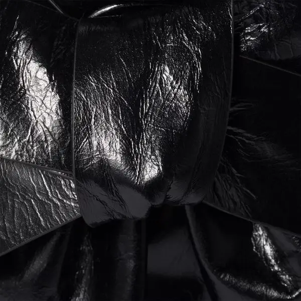 Miu Miu Shiny Leather Top Handle Bag - Black