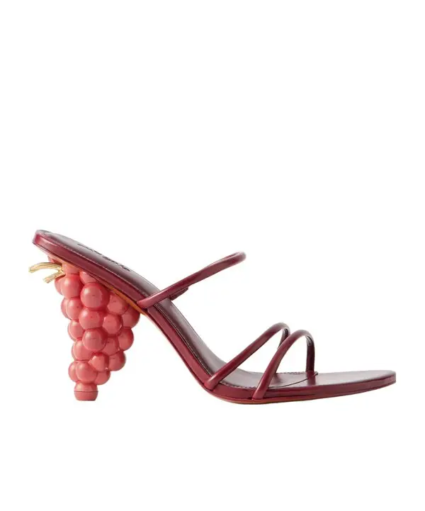 Cult Gaia Grape Leather Sandals