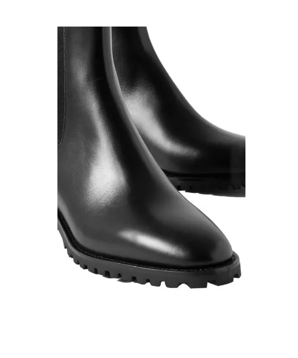Manolo Blahnik Leather Chelsea Boots