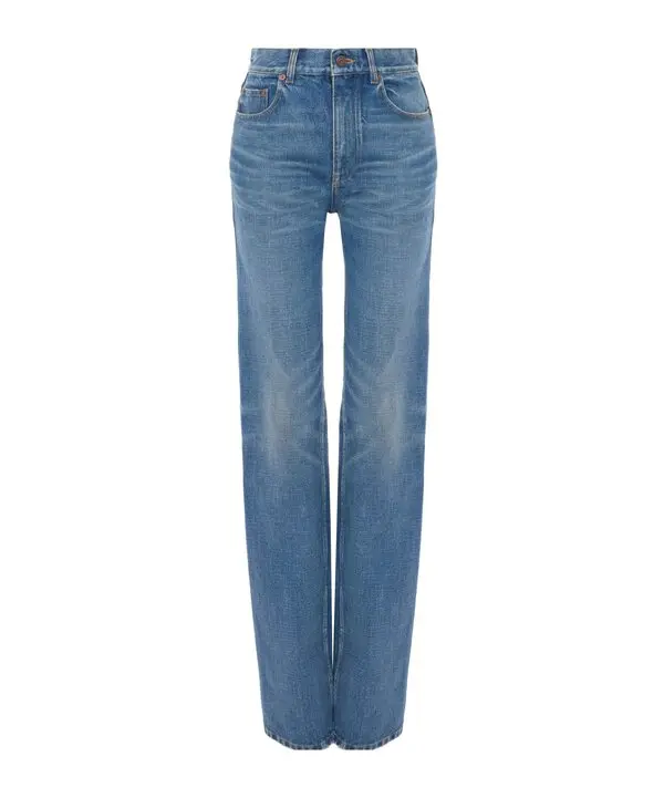 Chloé Straight-leg Jeans In Medium Wash - Blue