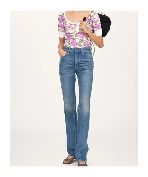 Chloé Straight-leg Jeans In Medium Wash - Blue