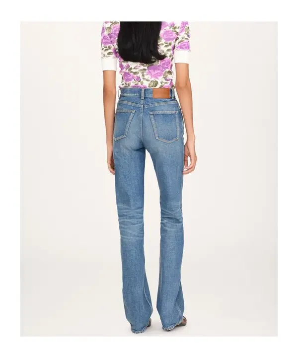 Chloé Straight-leg Jeans In Medium Wash - Blue
