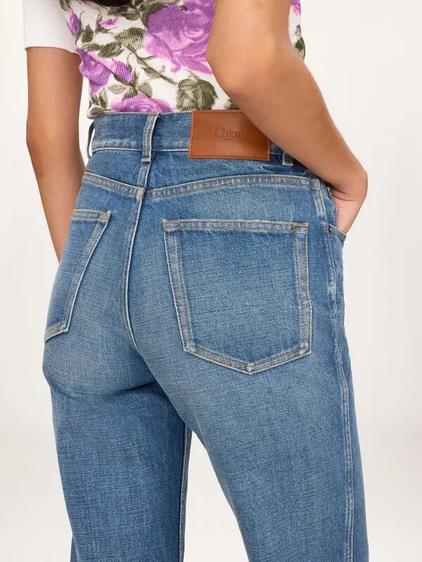 Chloé Straight-leg Jeans In Medium Wash - Blue