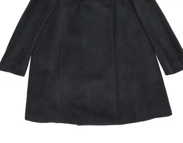 Max Mara Wool Coat With Fur Collar - Black