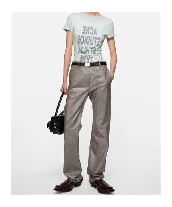 Acne Studios Contemporary Art Crewneck T-shirt - Cool Grey