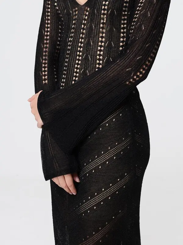 TWINSET Lurex-detail Maxi Dress