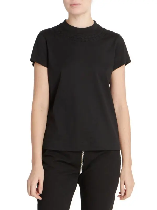 Givenchy Embossed Chain Collar Slim-fit T-shirt