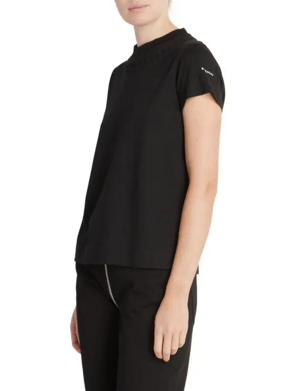 Givenchy Embossed Chain Collar Slim-fit T-shirt