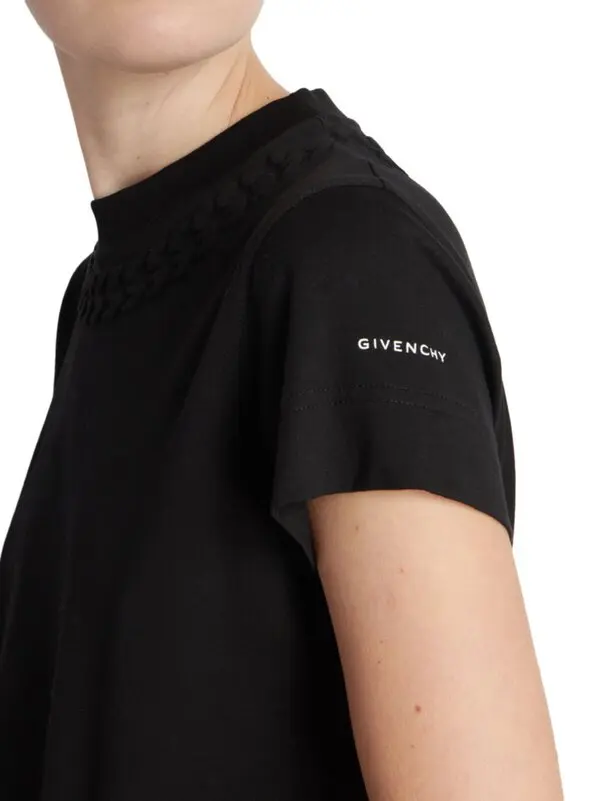 Givenchy Embossed Chain Collar Slim-fit T-shirt